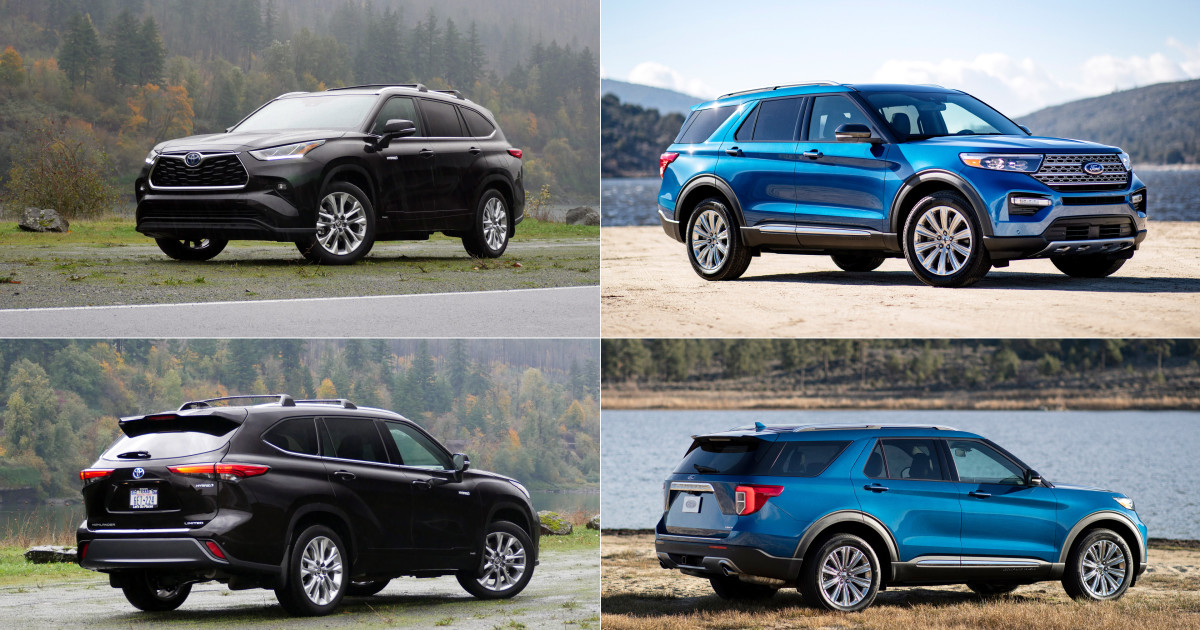 2023 Toyota Highlander Hybrid vs 2023 Ford Explorer Hybrid | Which is ...