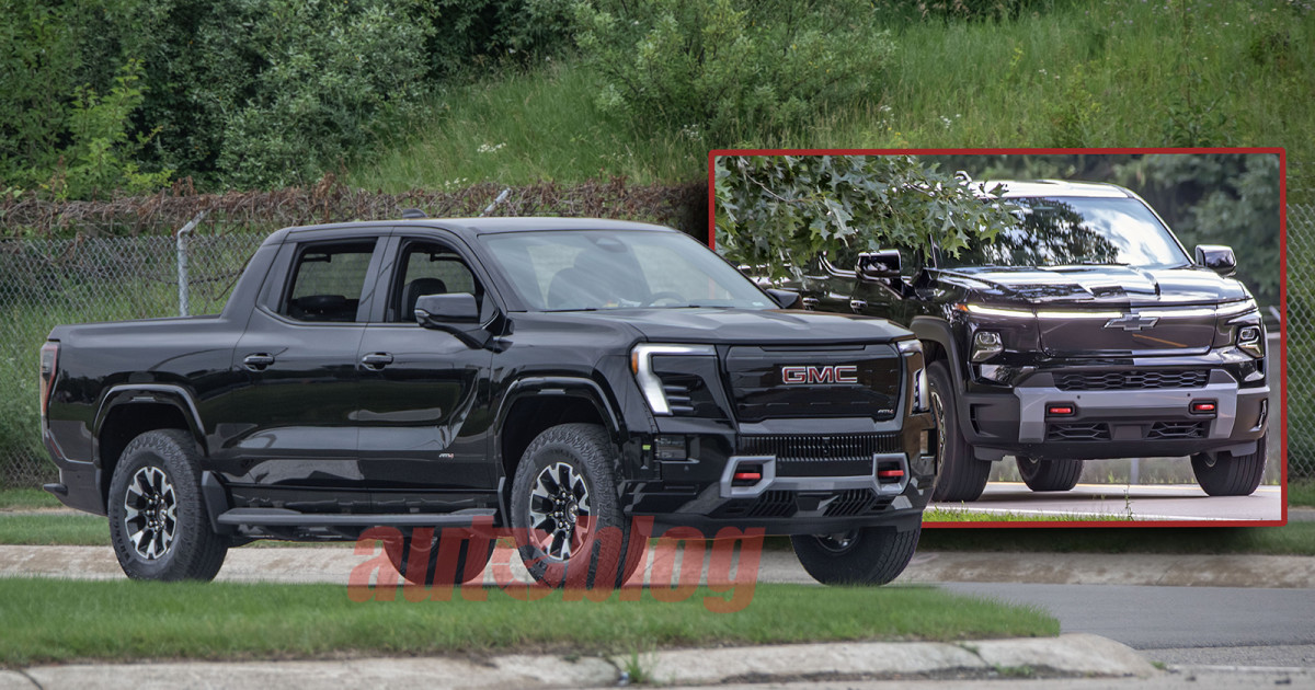GMC Sierra EV AT4, Chevy Silverado EV Trail Boss caught in spy photos