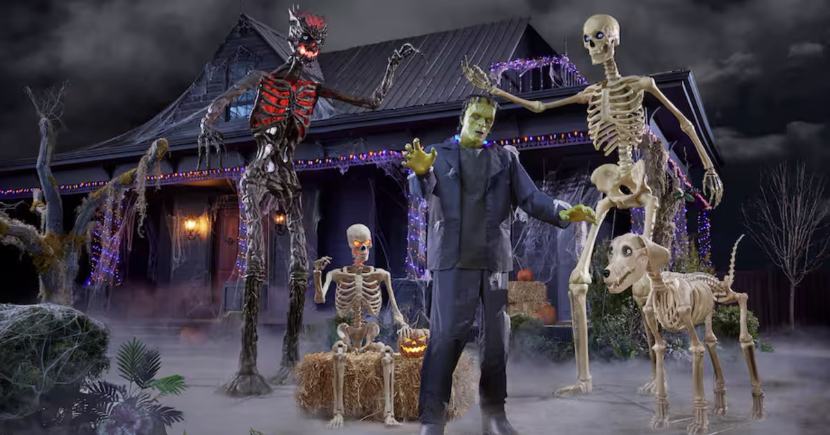 Believe it or not, the 12-foot tall Home Depot Halloween skeleton is ...