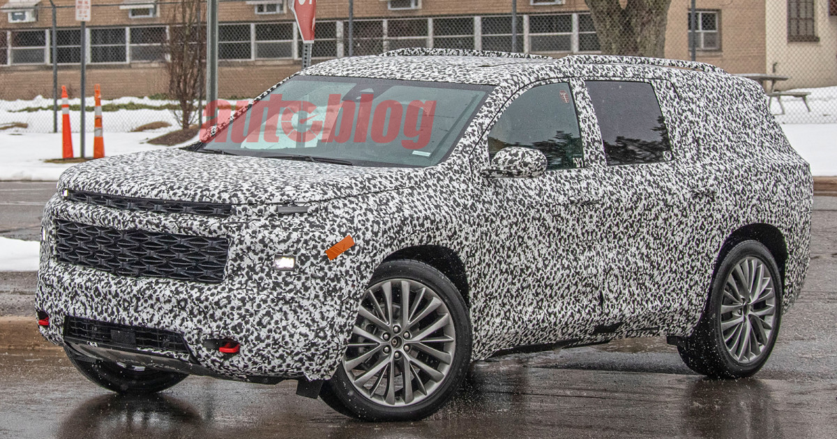 2024 Chevrolet Traverse Activ spied looking close to production