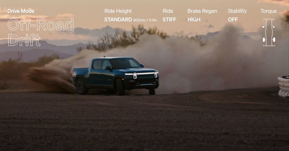 Rivian R1T demonstrates its eight drive modes - Autoblog