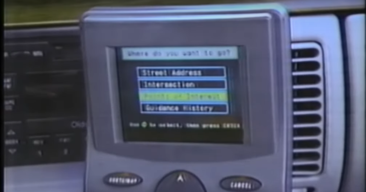 Oldsmobile's Guidestar GPS arrives to spare men the indignity of asking ...