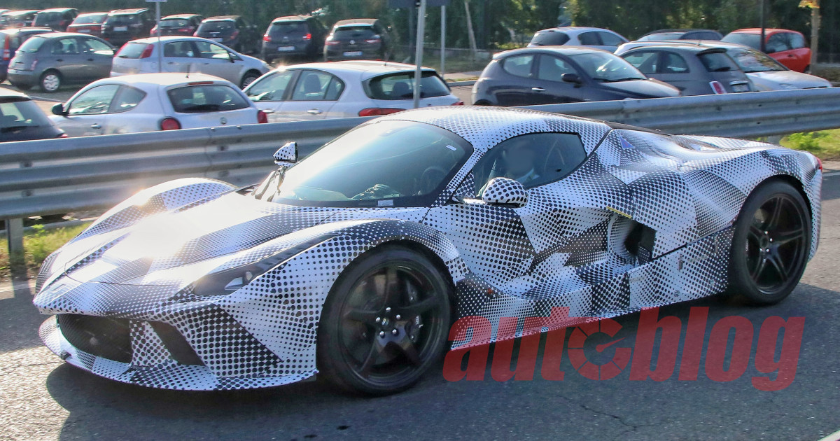 Spy photos reveal mystery Ferrari prototype - Autoblog