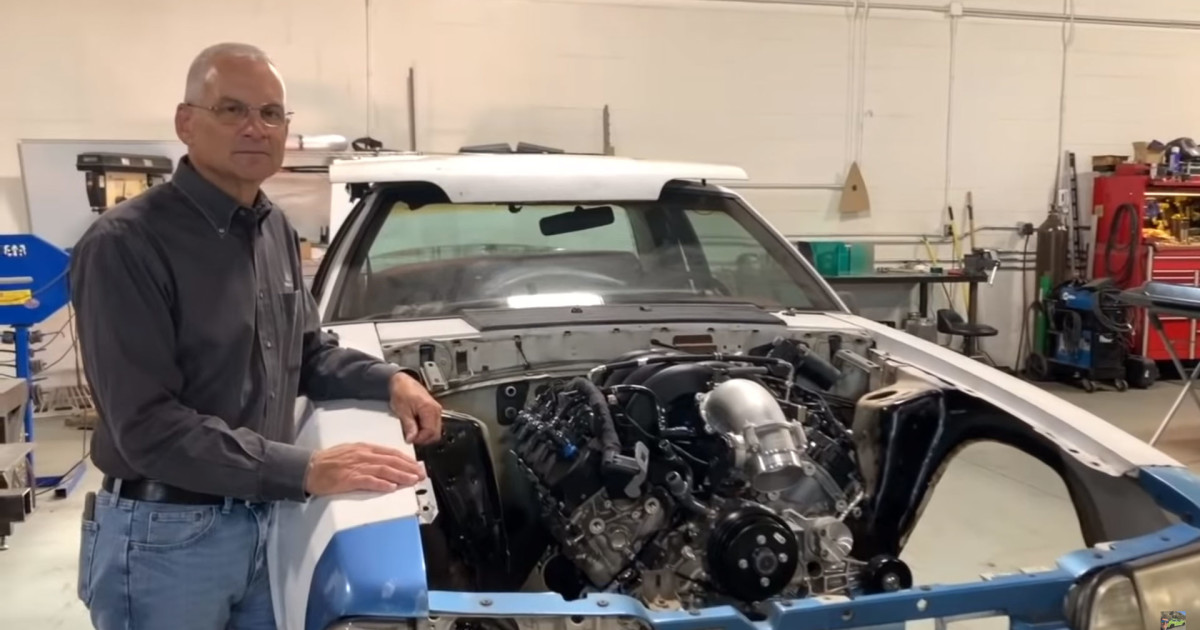 Team Z Motorsports drops 7.3L Ford V8 into a Fox Body Mustang