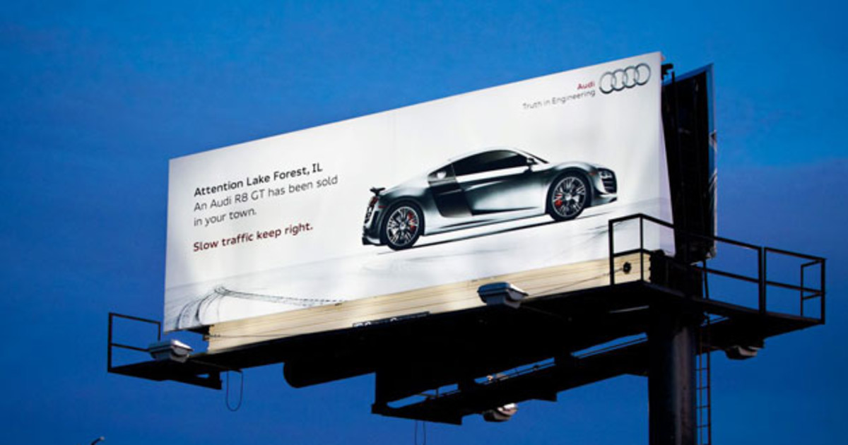 Audi gets clever with new roadside billboards
