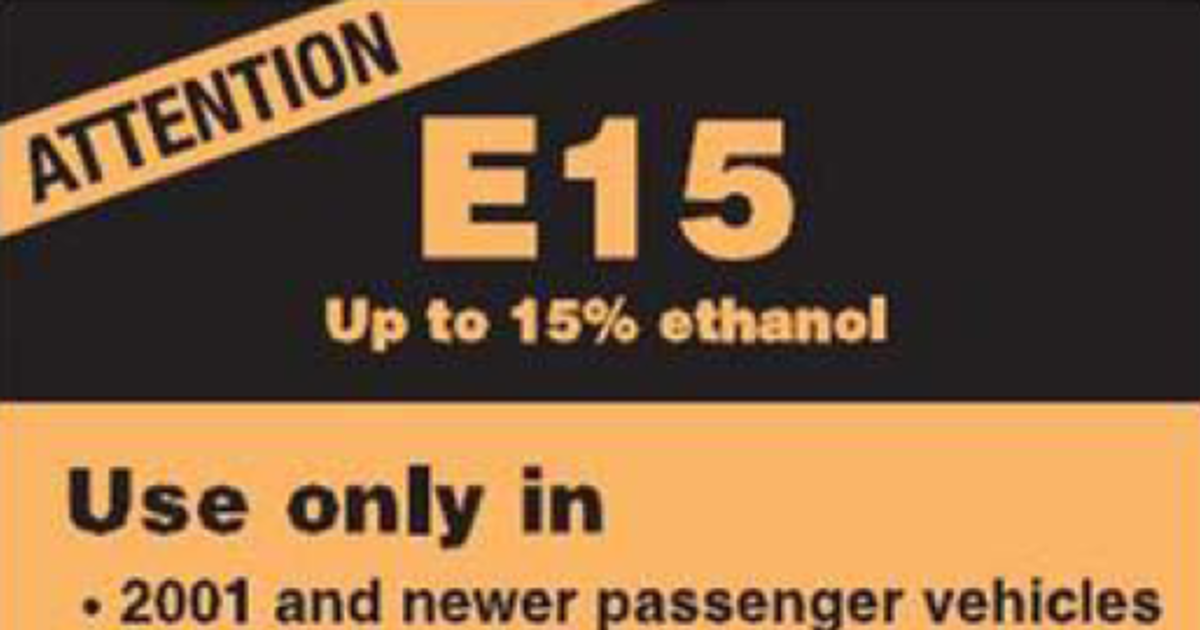Attention! EPA releases finalized E15 warning label