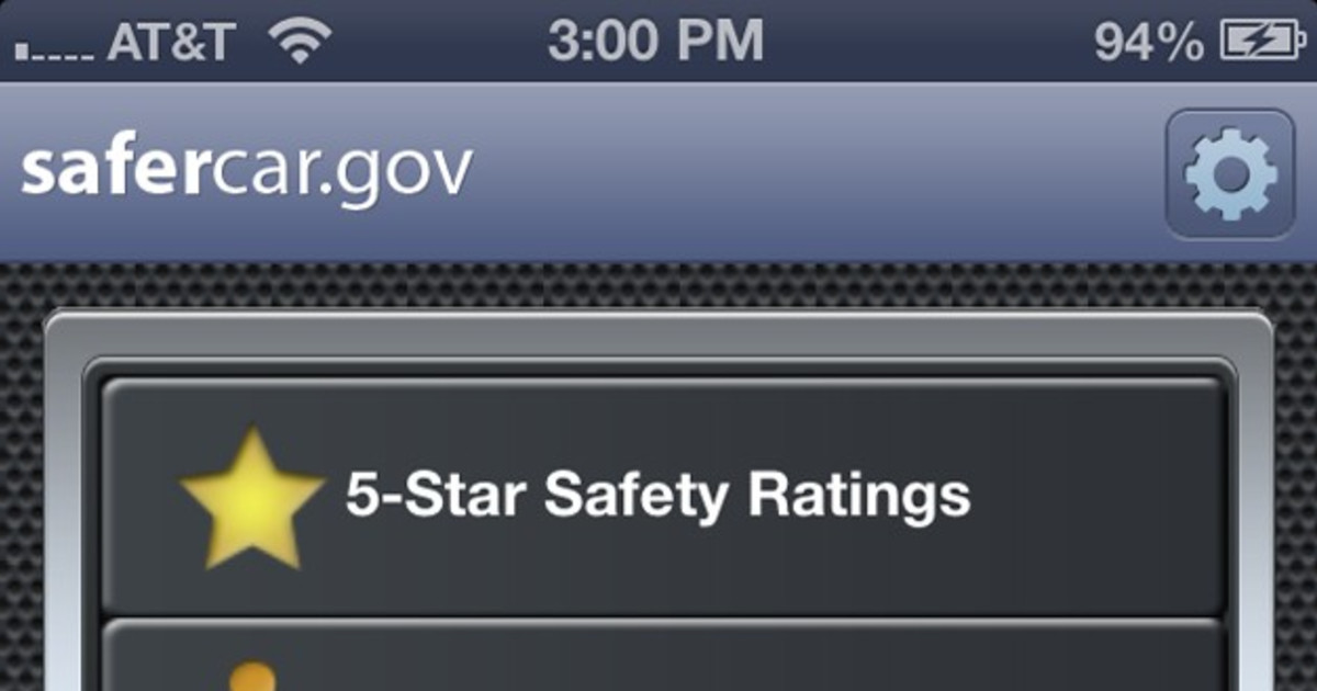 NHTSA SaferCar app allows consumers to track safety ratings, recalls ...