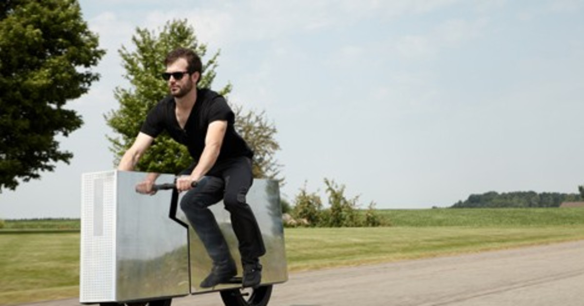 Artist creates invisible motorcycle called "Moto Undone"