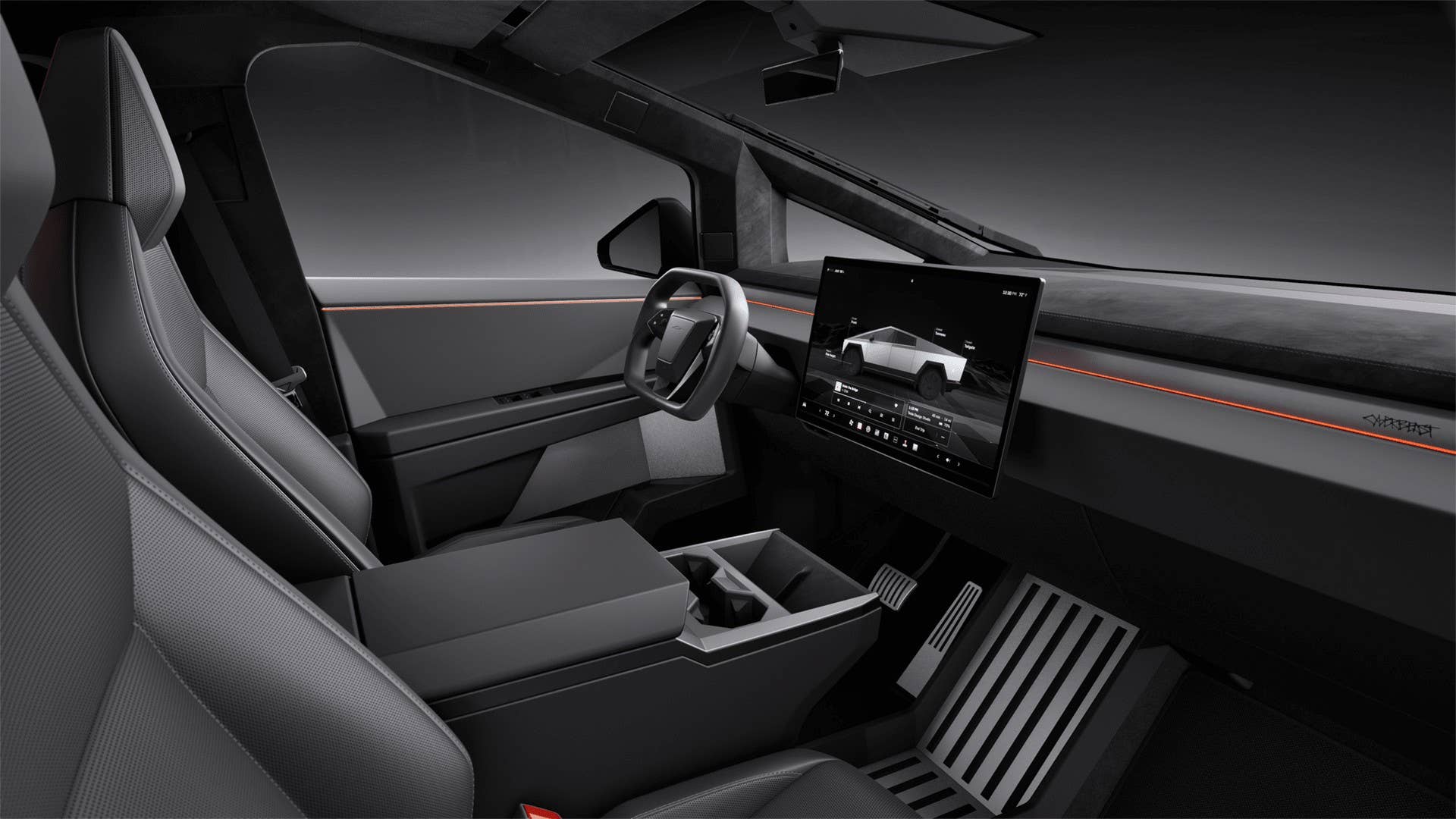 Tesla Cybertruck Interior Review: Space, Tech & Minimalist Design ...