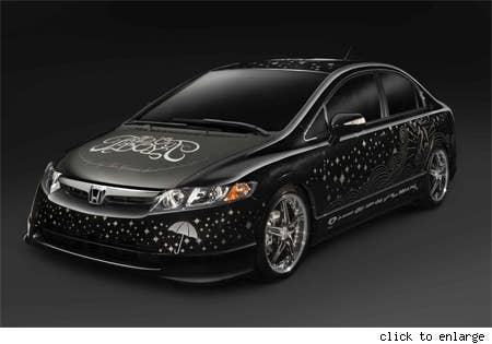 Tricked Out Honda 5+ Thousand Honda Civic Modified Royalty Free