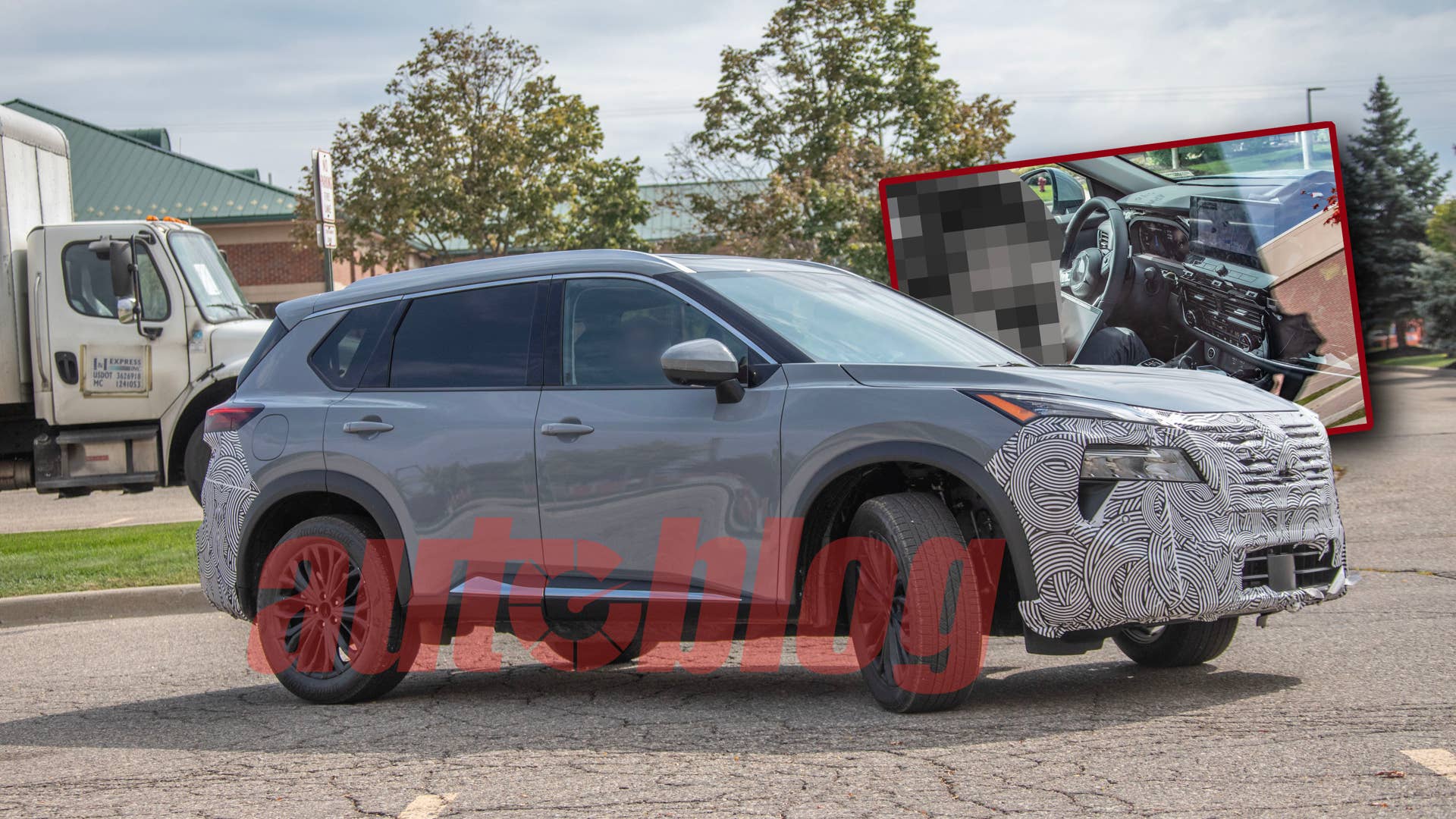 Likely 2025 Nissan Rogue refresh spied inside and out - Autoblog