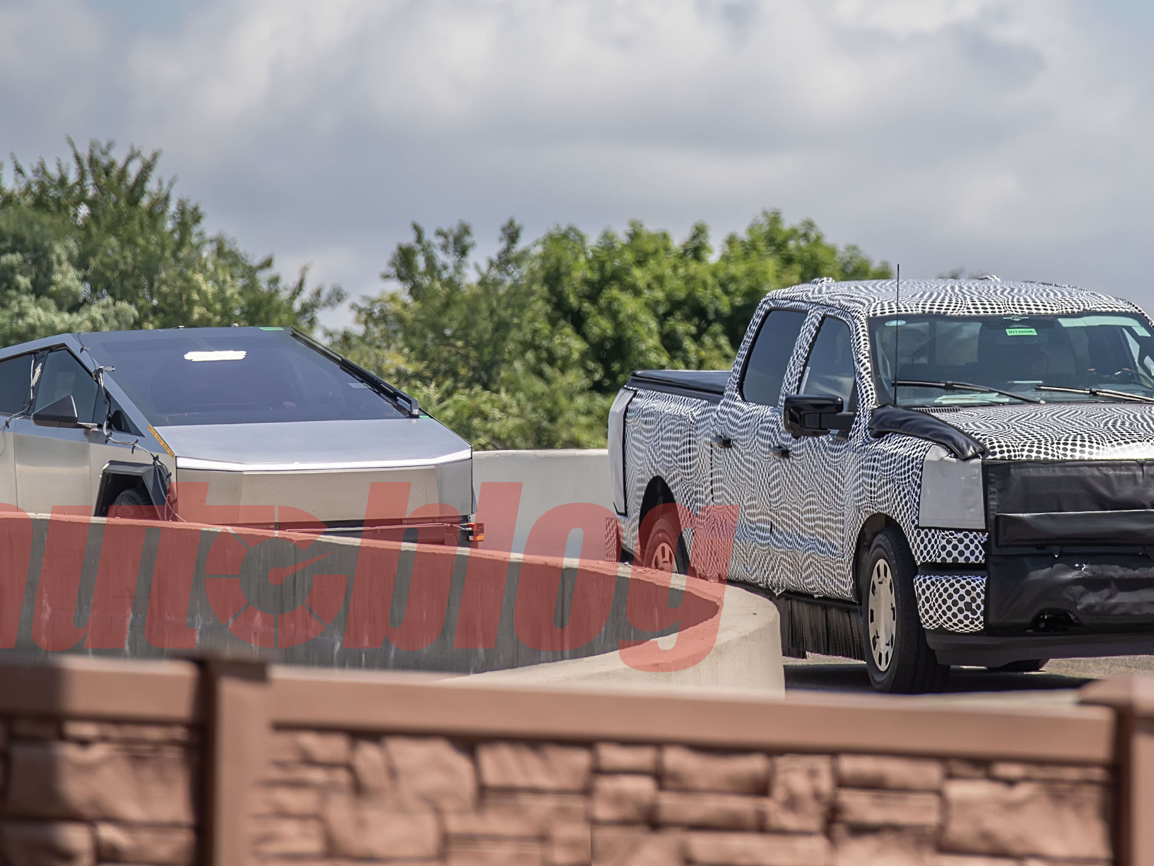 Spy photos: Ford testing heavier-duty F-150 Lightning EV with hub motors?