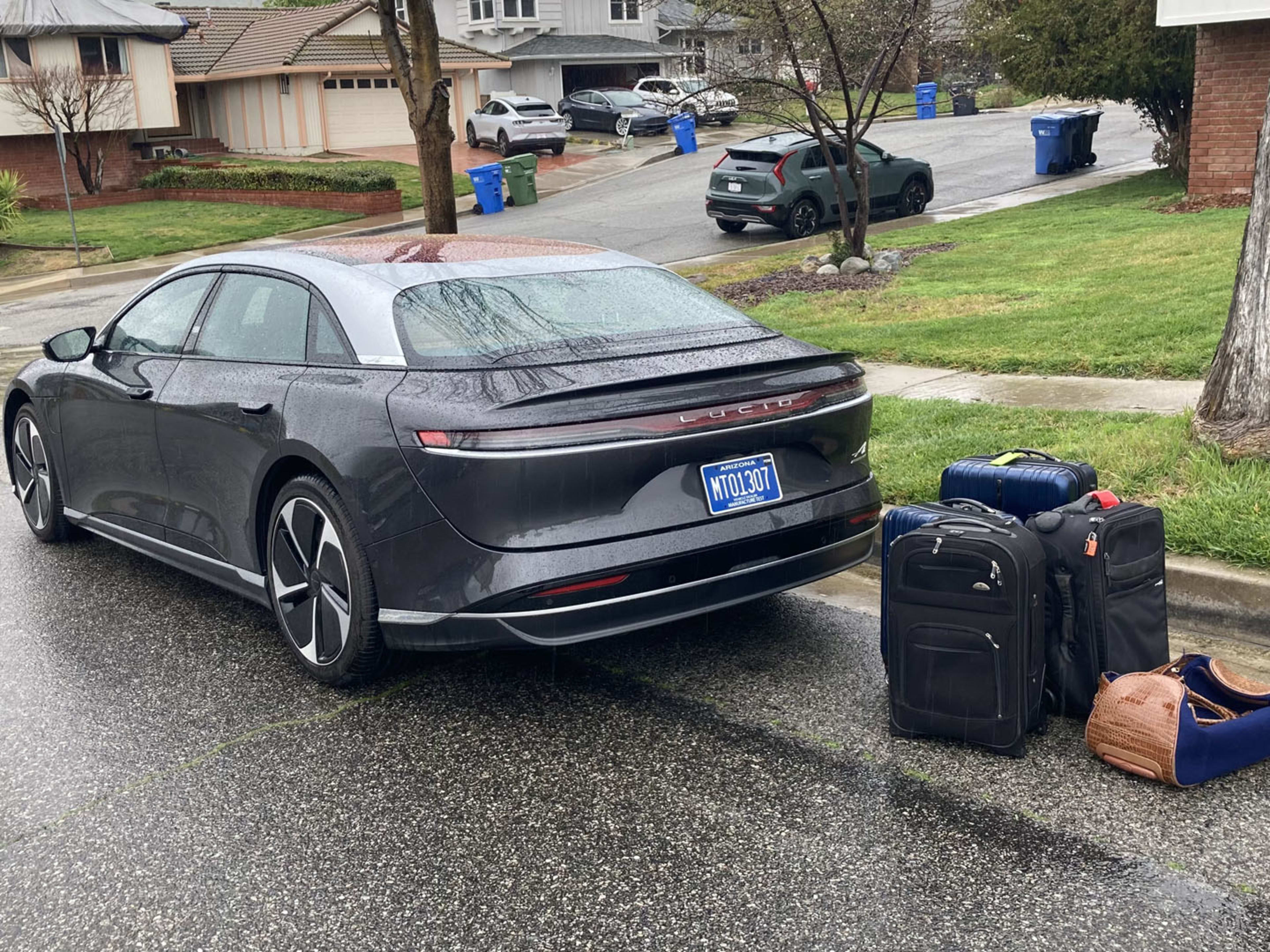 Lucid Air Luggage Test: How much trunk (and frunk) space? - Autoblog
