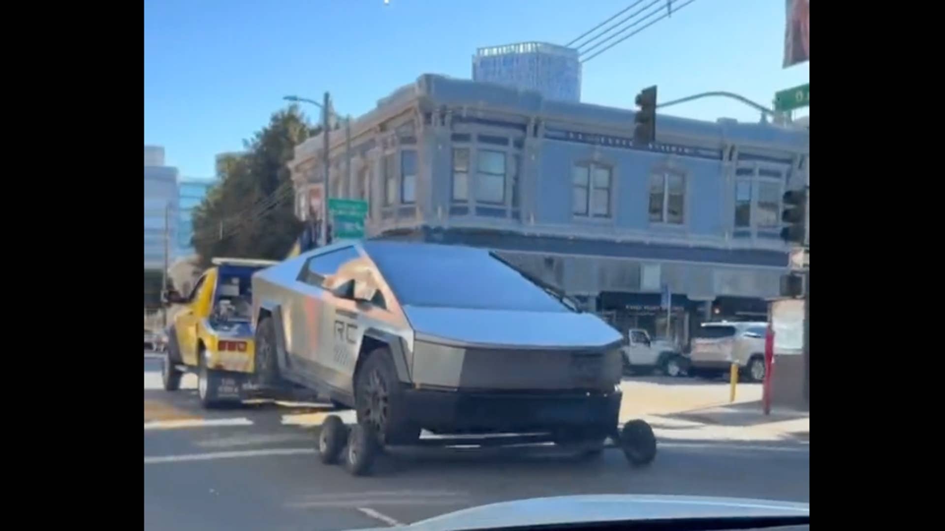 The Tesla Cybertruck is already being towed and isn't on sale yet ...