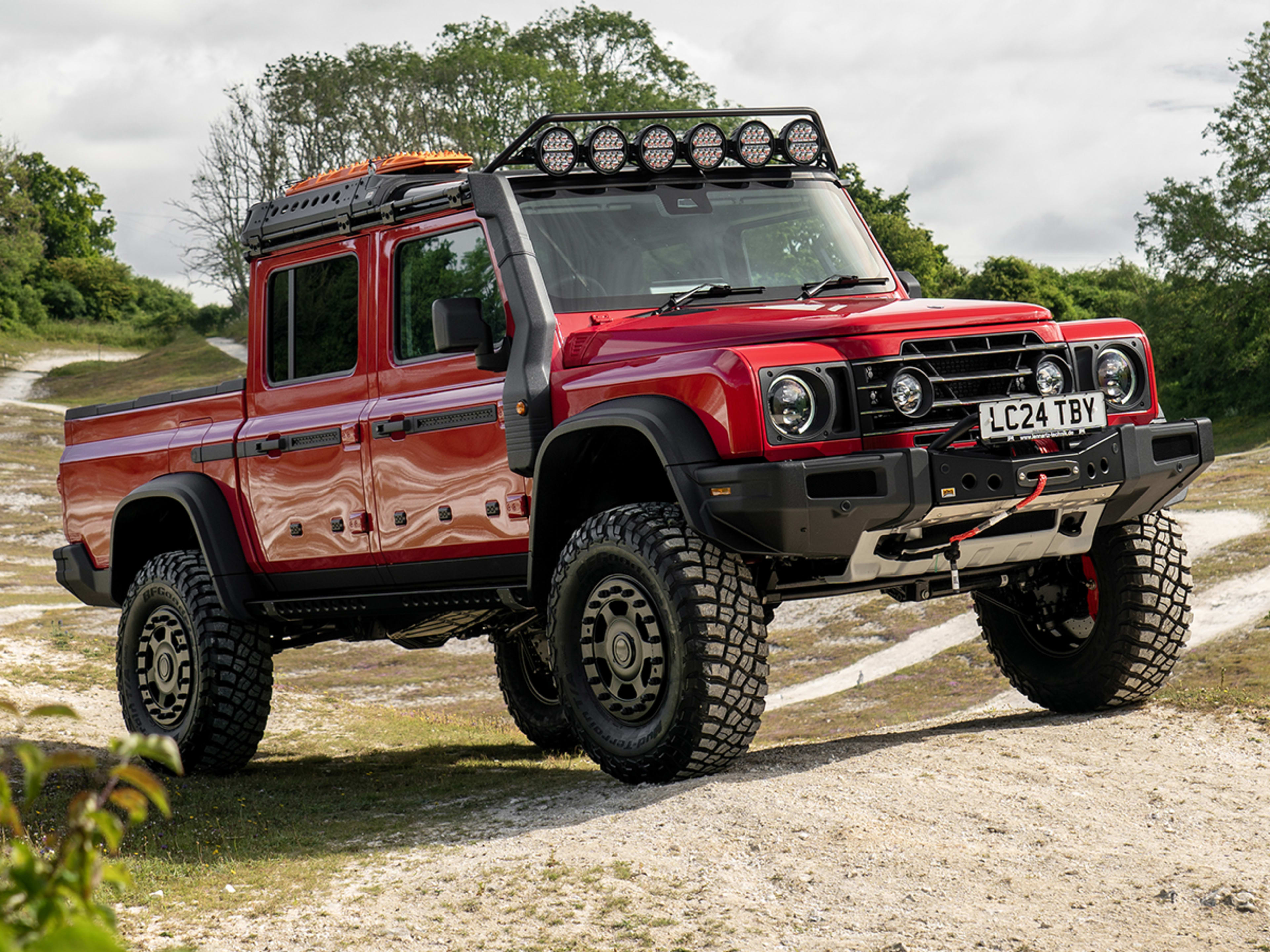 Ineos shows off V8-swapped, lifted and race-ready Grenadiers at ...