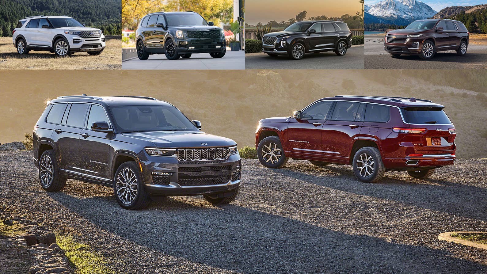 2021 Jeep Grand Cherokee L vs Big Three-Row Crossovers | Spec ...