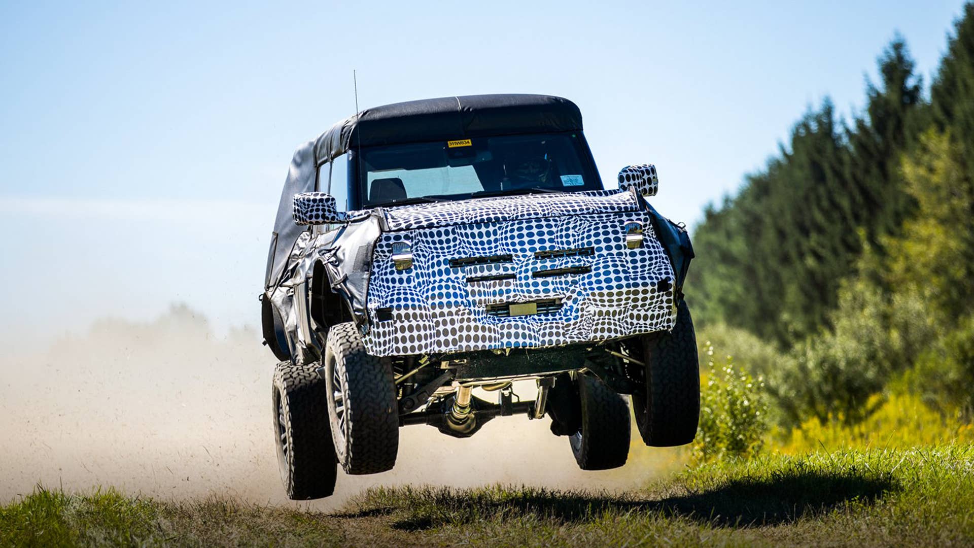 Ford's beefed-up Bronco prototype stars in new teaser photo