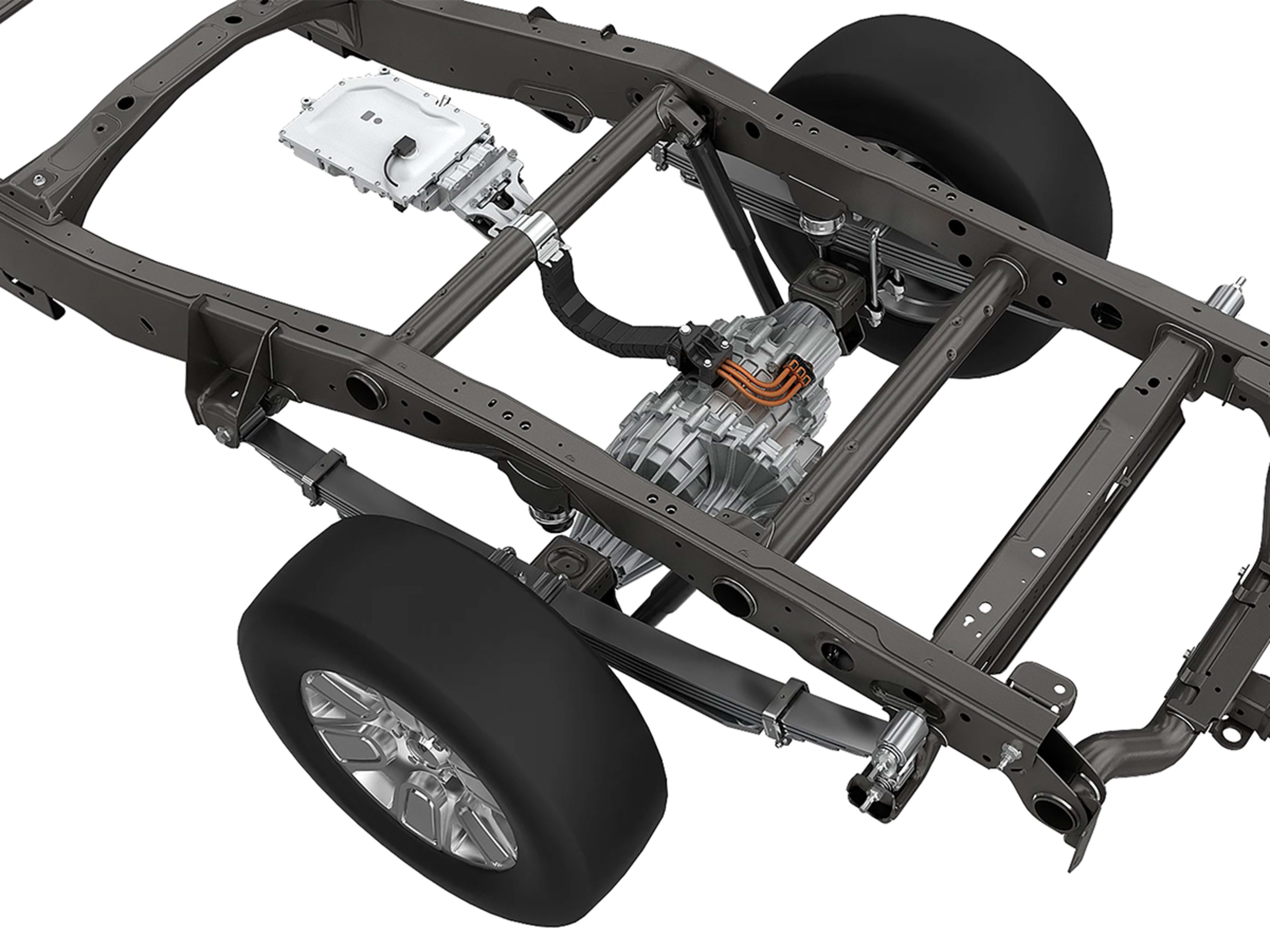 Magna reveals electric live axle for pickup truck use - Autoblog
