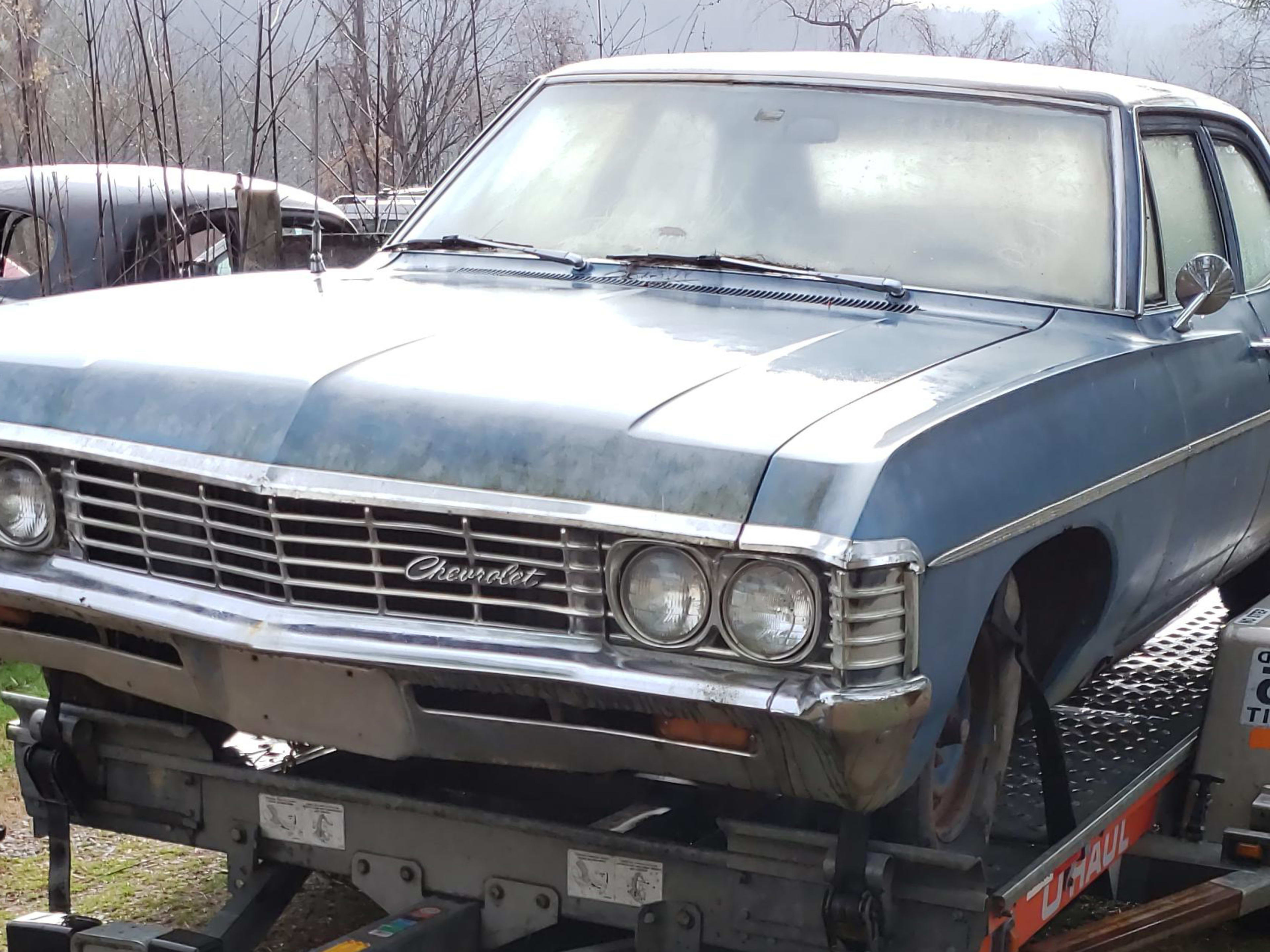 Angry she couldn't park in garage, woman has boyfriend's Impala project ...
