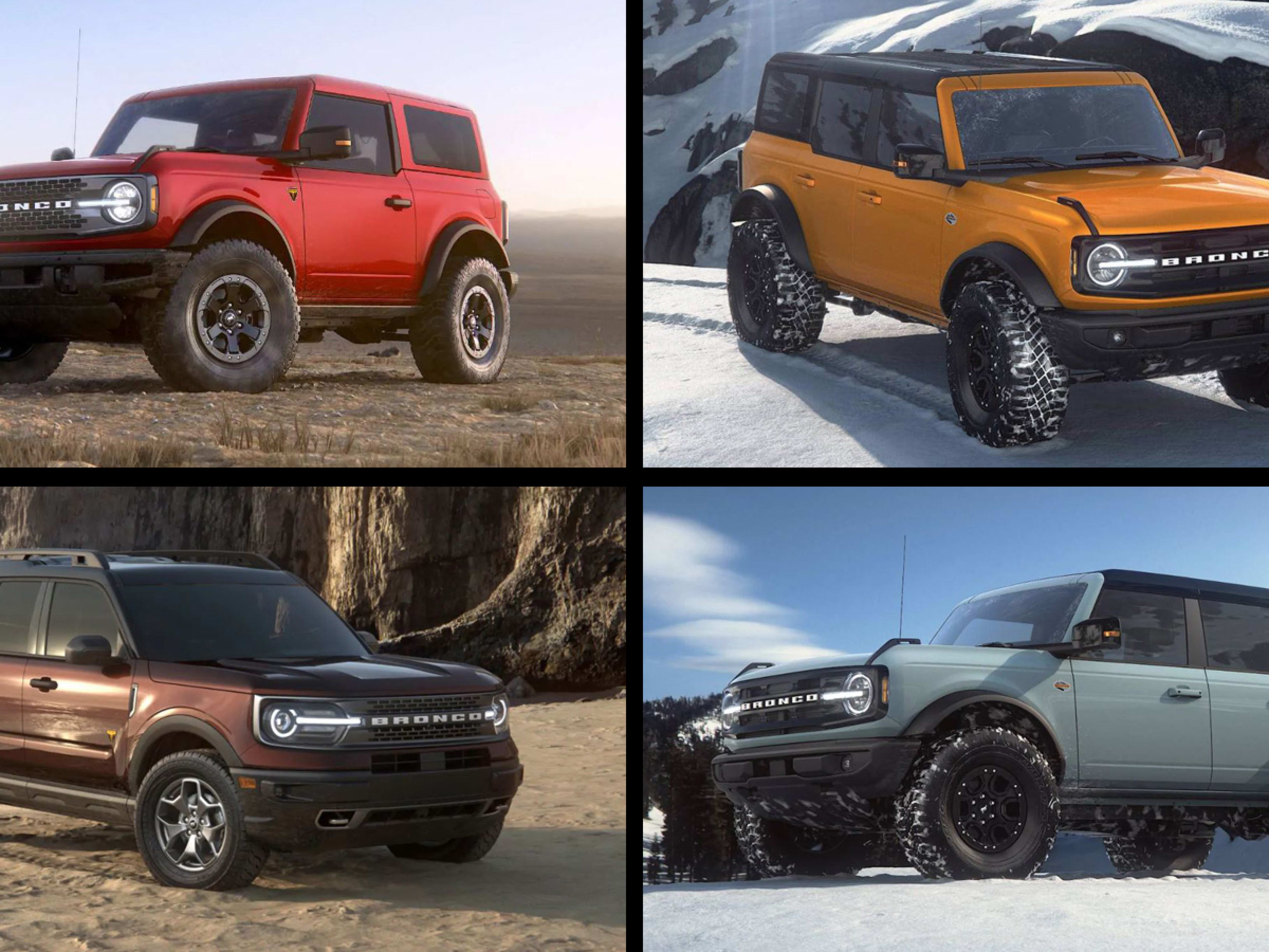 Ford Bronco Paint Colors