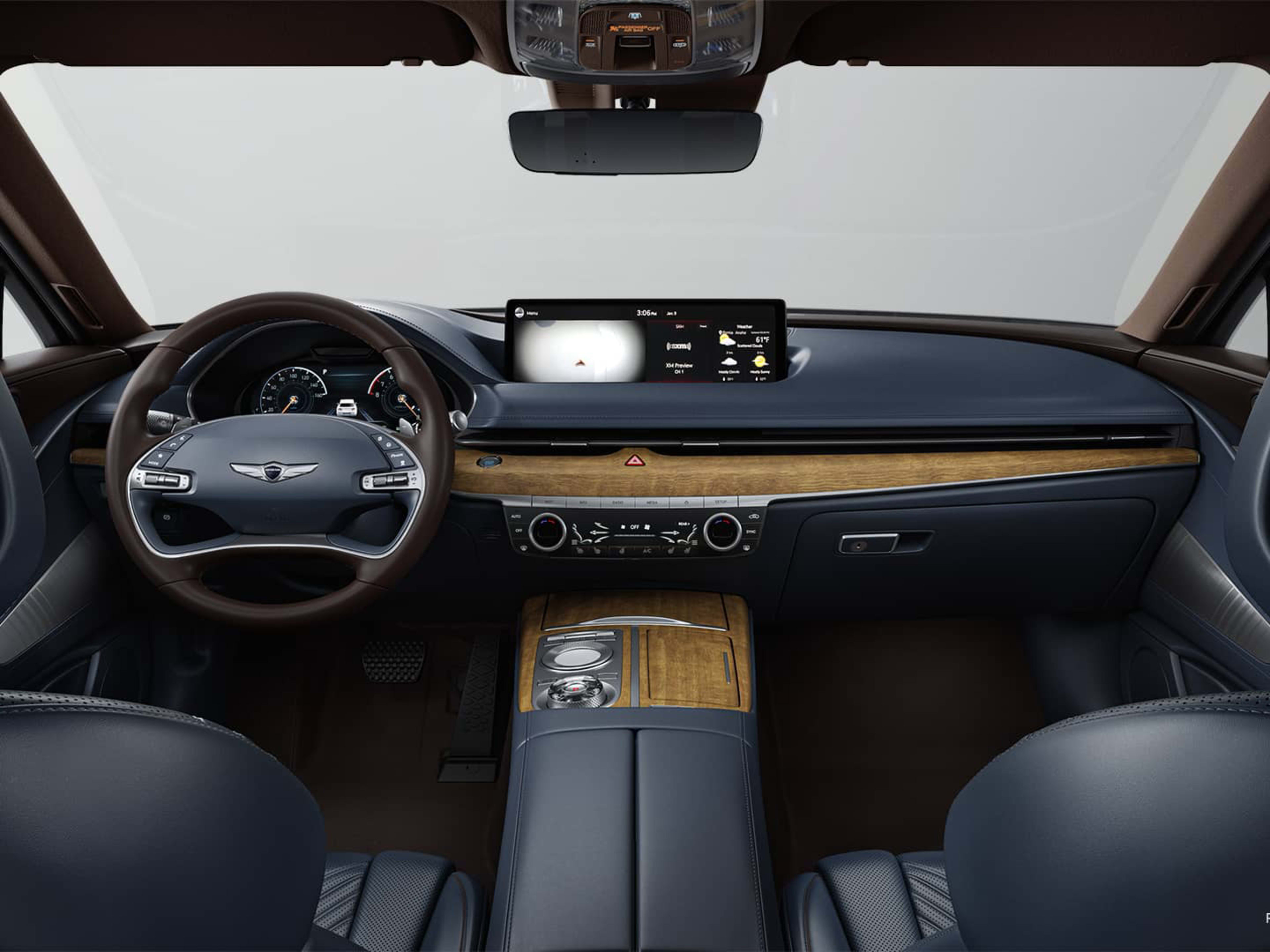 Genesis Luxury Car Inside