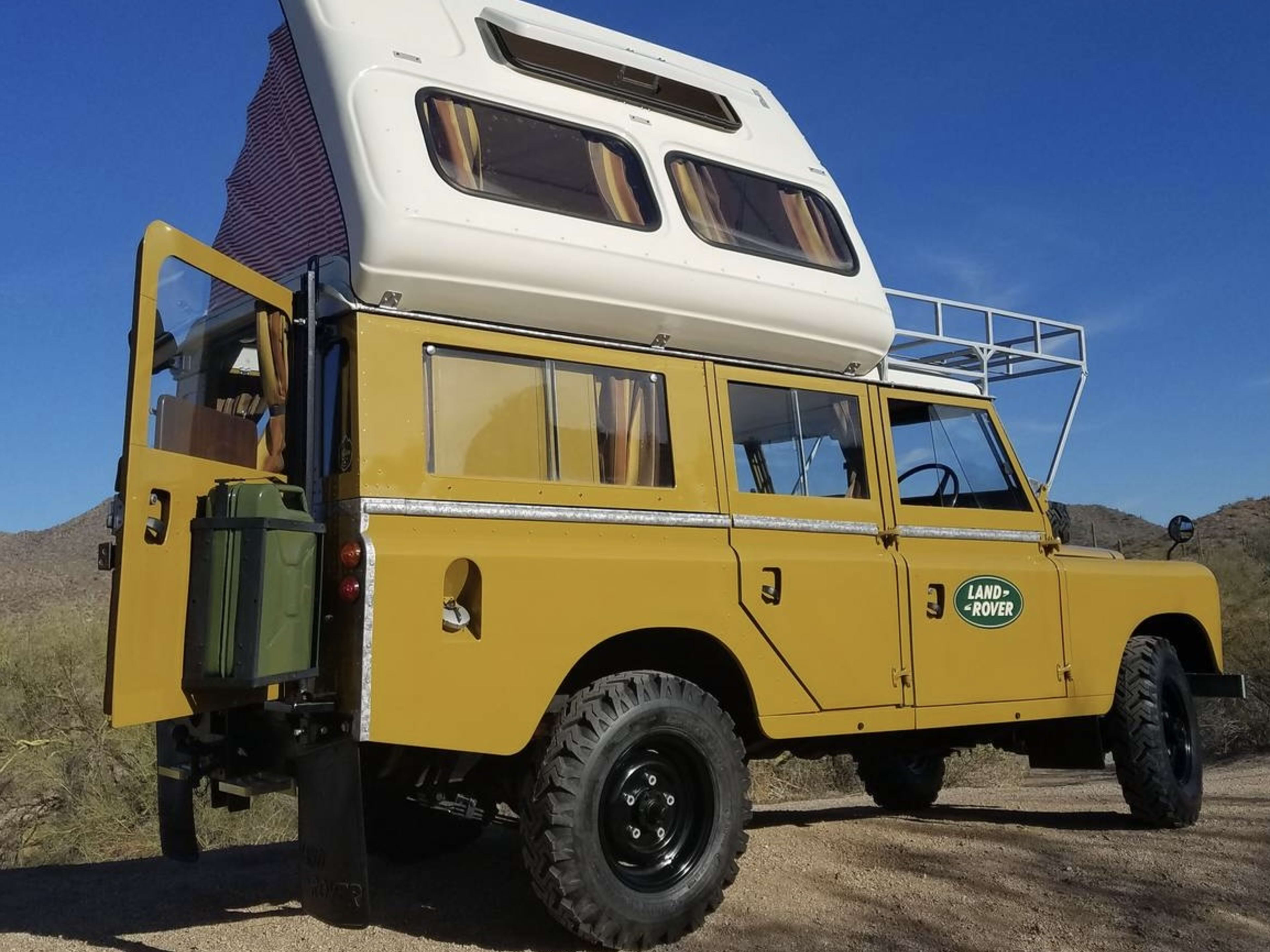 This 1971 Land Rover Dormobile is overland camping, retro-style