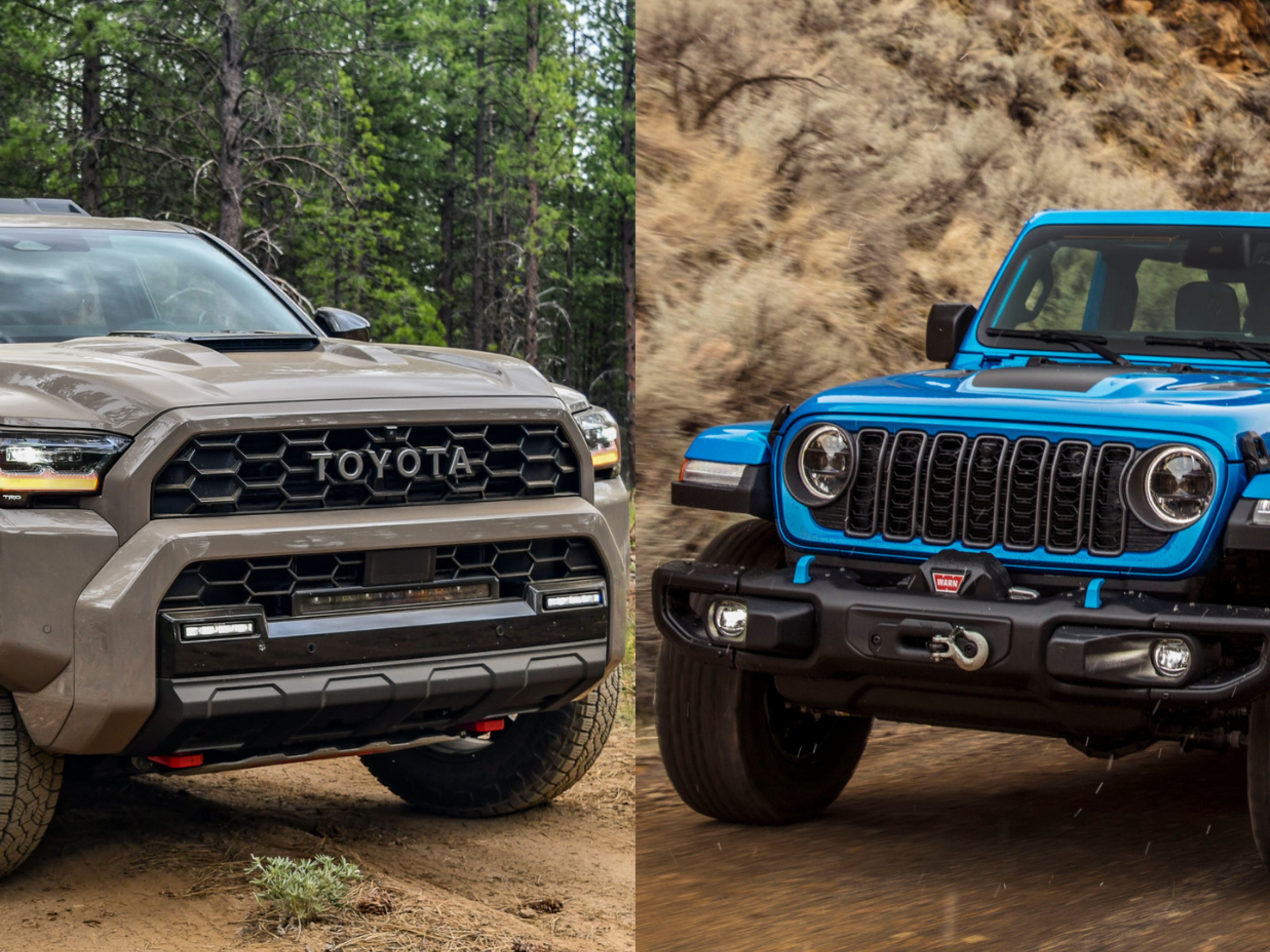 I Drove the 2025 Toyota 4Runner TRD Pro vs. Jeep Wrangler Rubicon 4xe ...