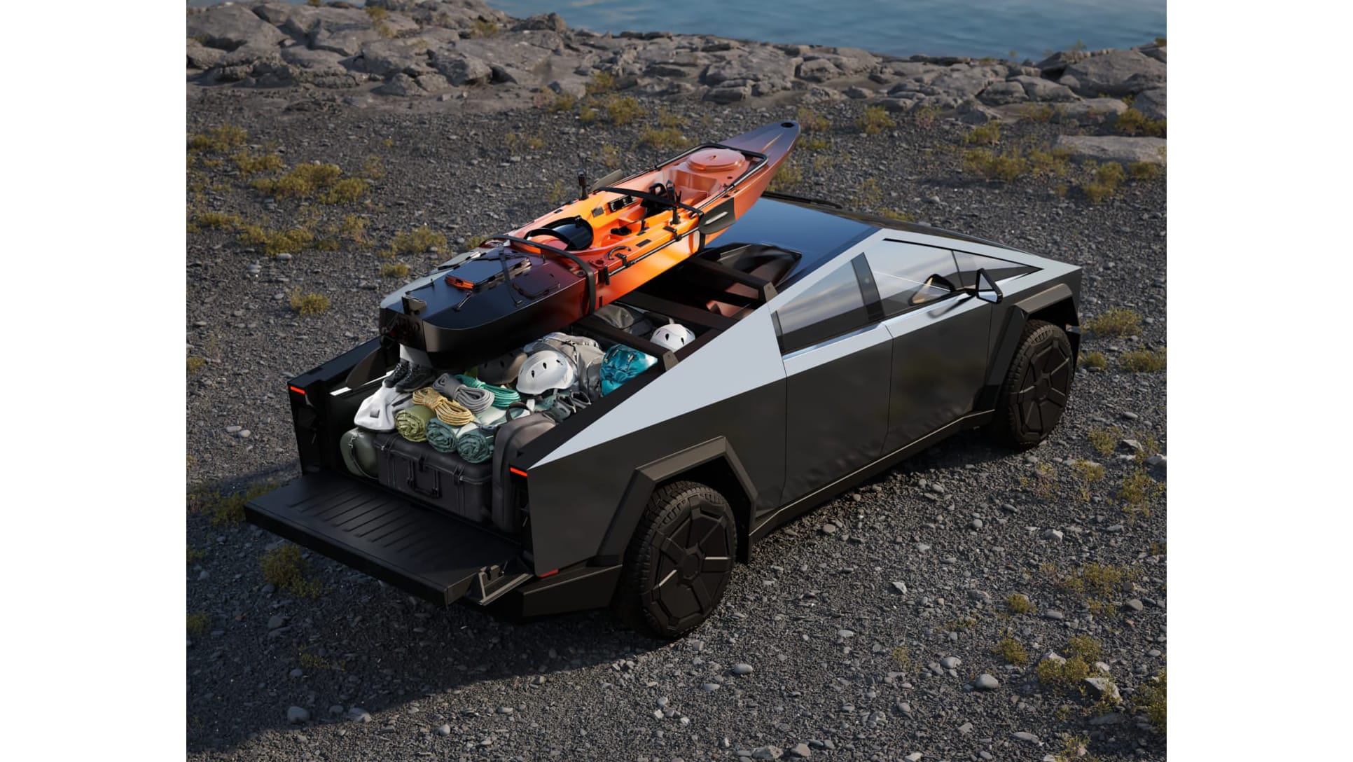 Tesla Cybertruck Wade Mode lifts the truck, pressurizes battery for ...