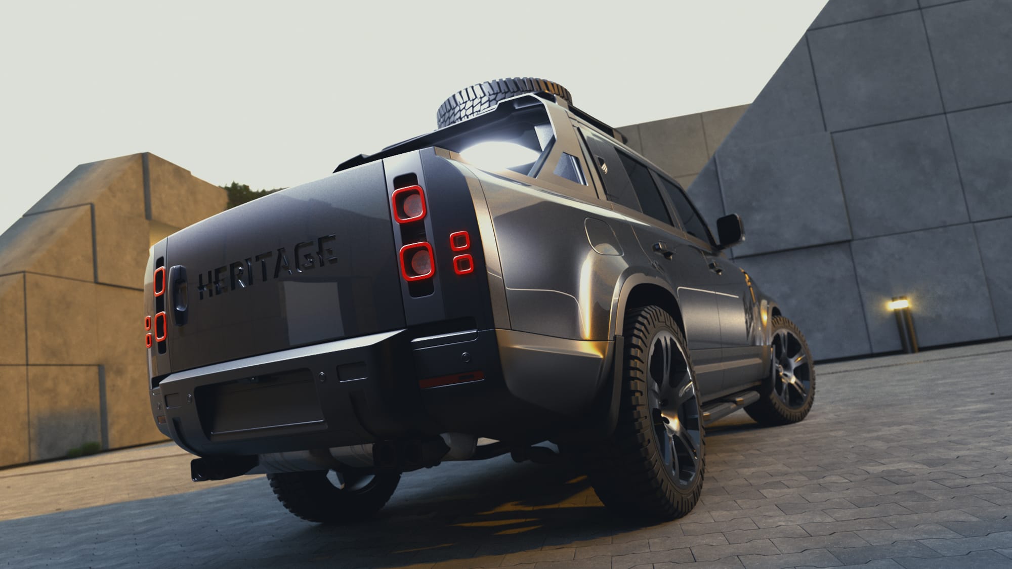 Dutch coachbuilder turns the Land Rover Defender into a crew-cab pickup ...