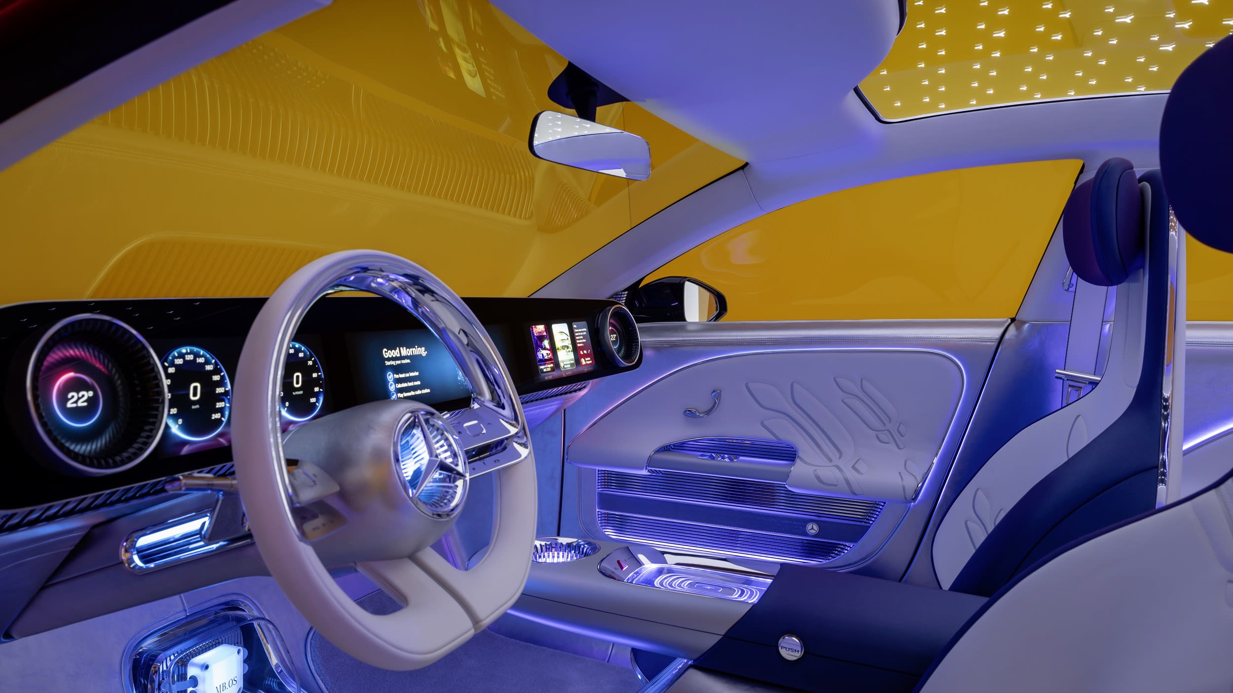 Mercedes-Benz Concept CLA Class is huge tech in a small, bright package ...