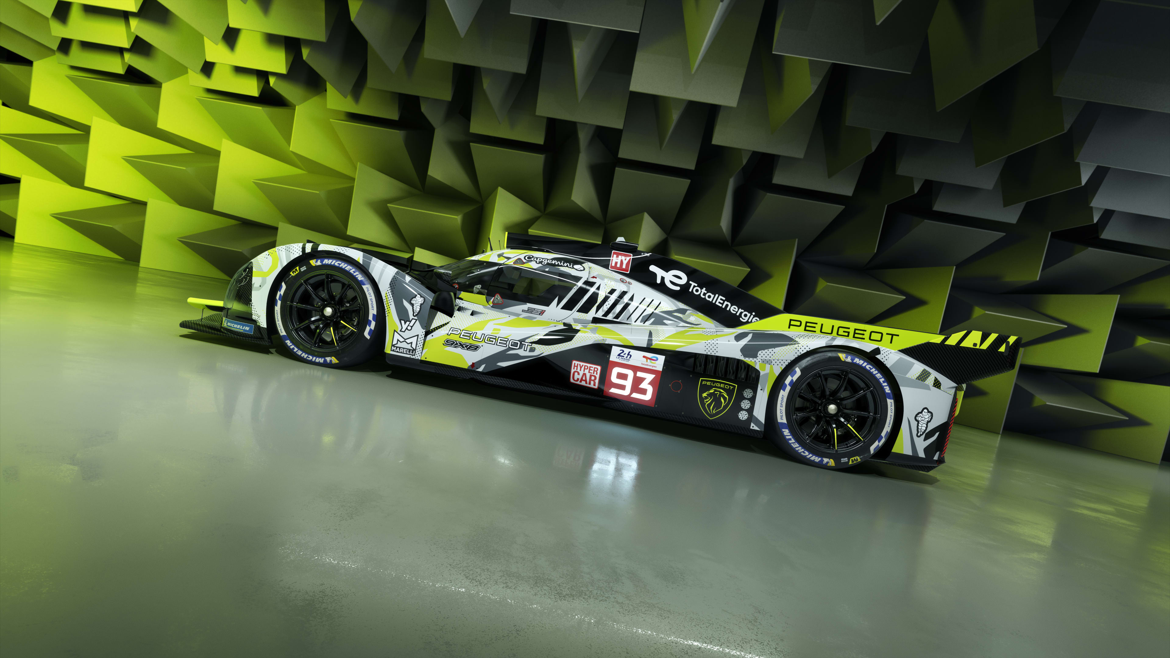 Peugeot 9x8 WEC racer installs a rear wing and a pack-of-lions livery ...