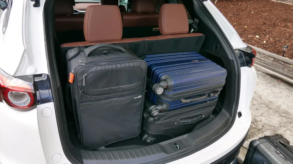 Mazda CX-90 Luggage Test: How much space behind the third row? - Autoblog