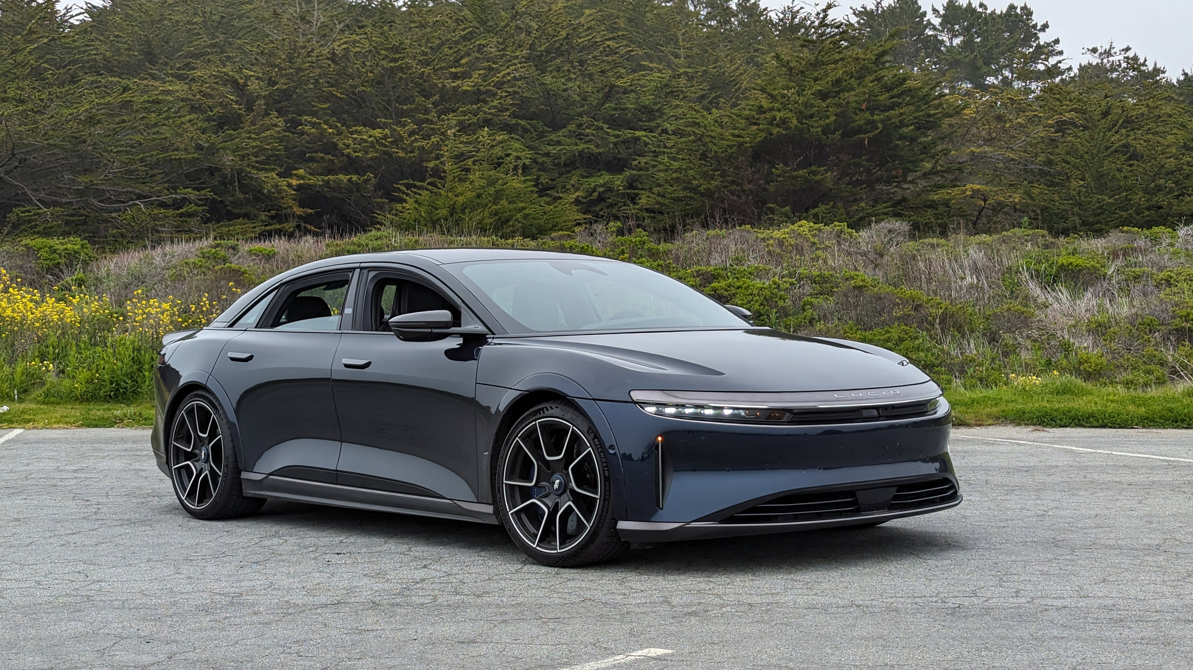 2024 Lucid Air Mega Road Test: We drive 'em all, but cheapest Pure ...