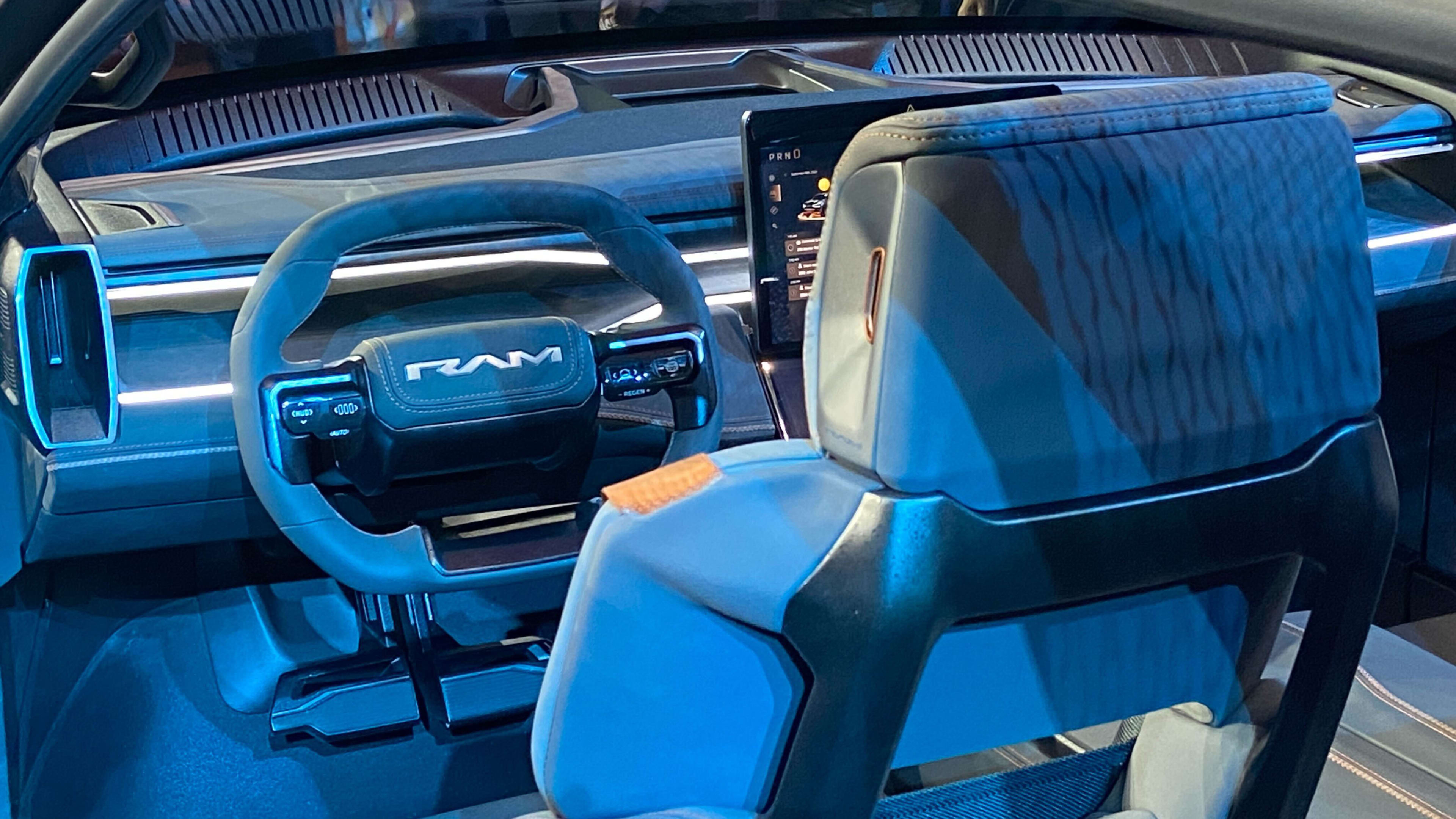 Ram 1500 Revolution electric truck has all the toys: mid-gate, even a ...