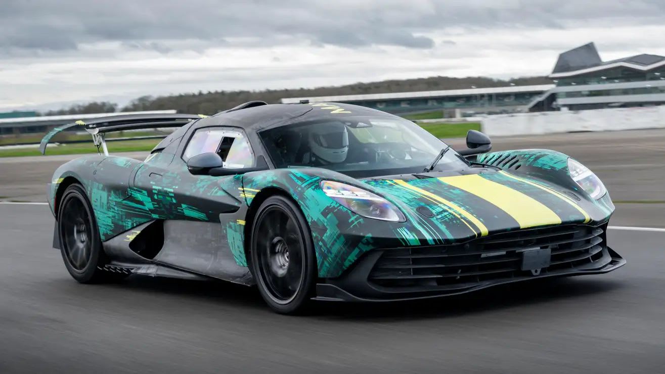 998-hp Aston Martin Valhalla prototype works out at Silverstone - Autoblog