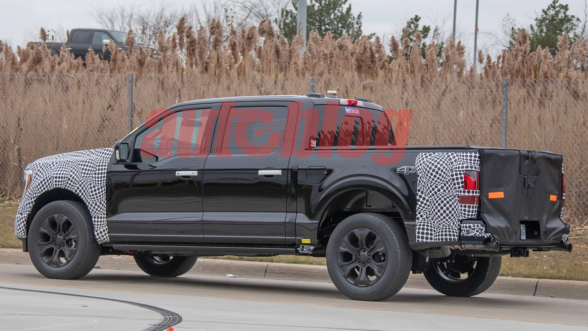 2024 Ford F-150 spied with new taillights, covered tailgate - Autoblog