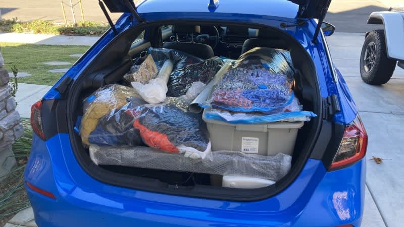 Honda Civic Hatchback Luggage Test: How it compares with sedan and ...