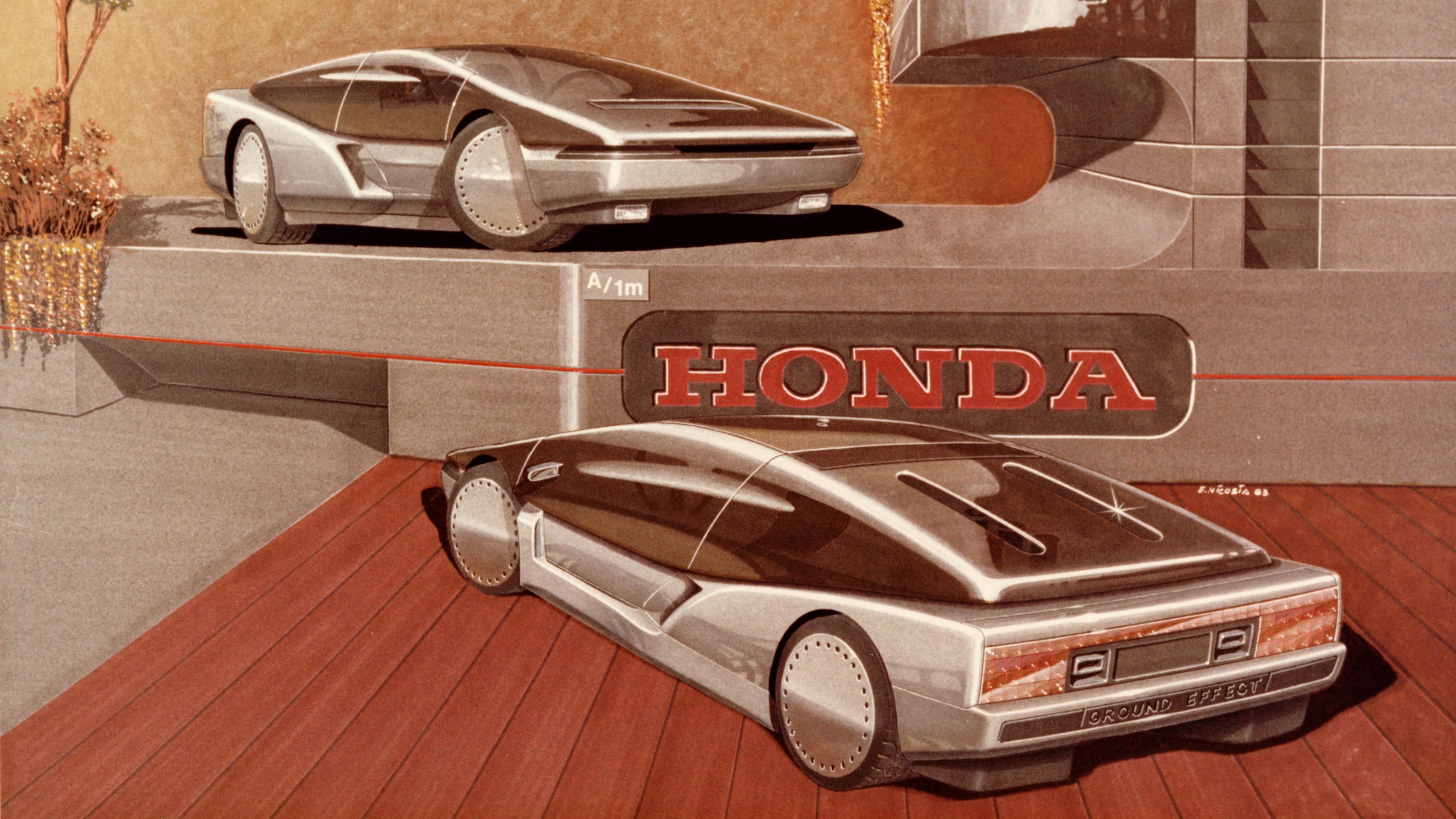 1984 Honda HP-X Concept, which previewed the NSX, is coming to Pebble ...
