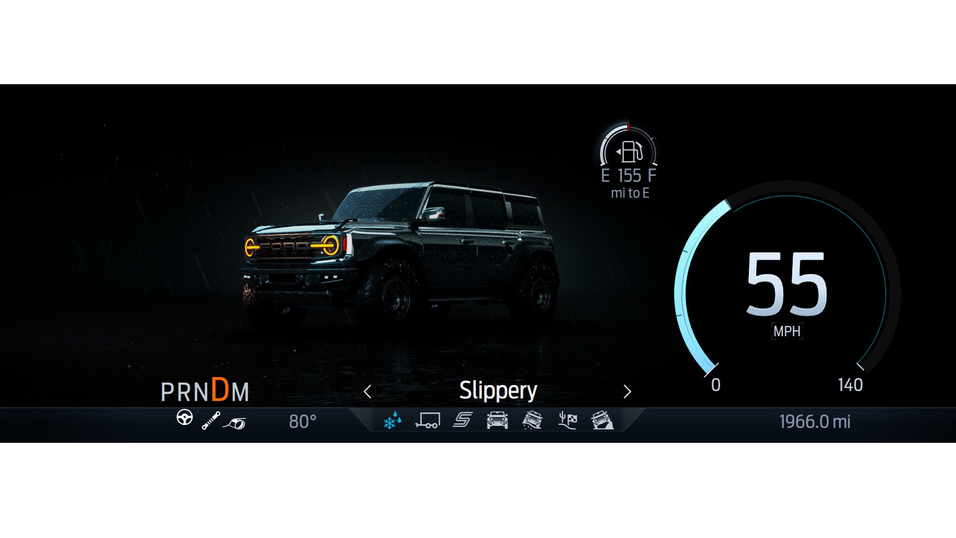 2023 Ford Bronco Raptor's new digital gauge cluster detailed - Autoblog