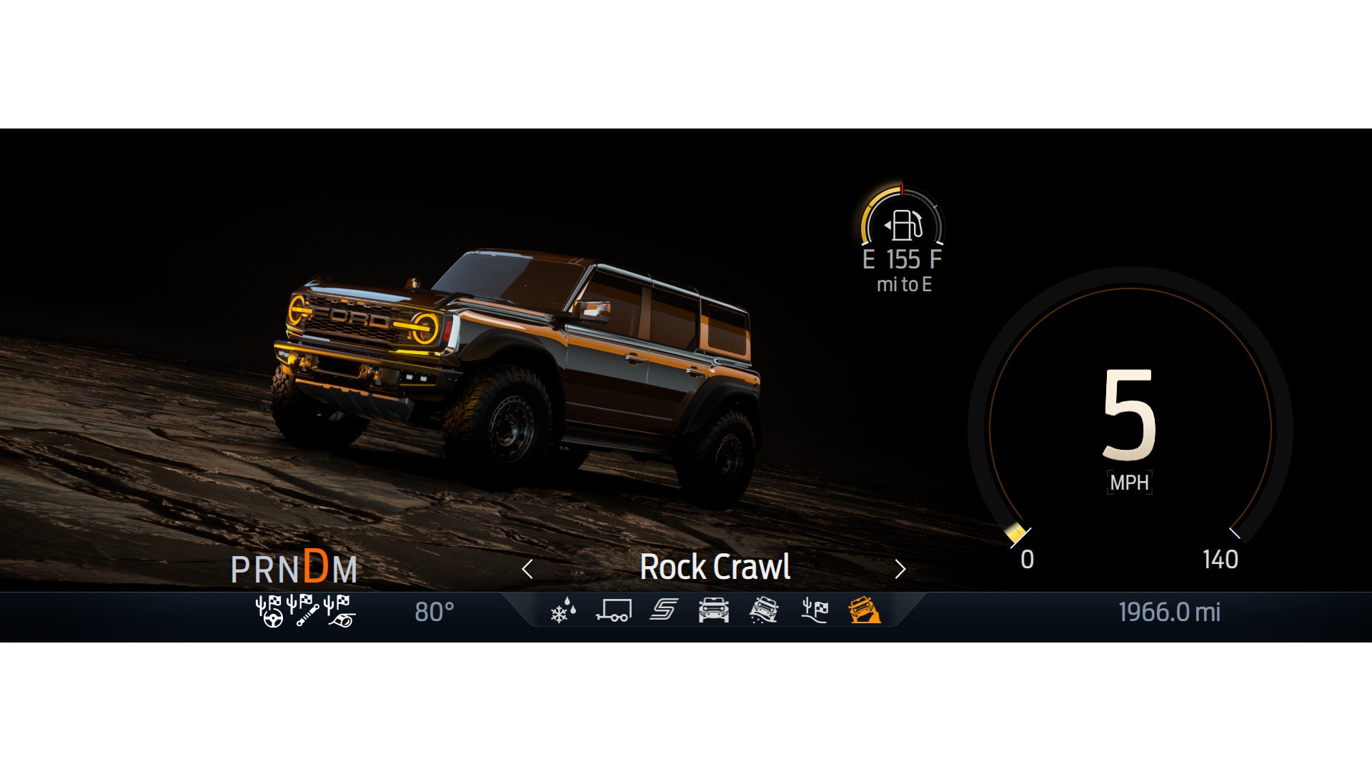 2023 Ford Bronco Raptor's new digital gauge cluster detailed - Autoblog