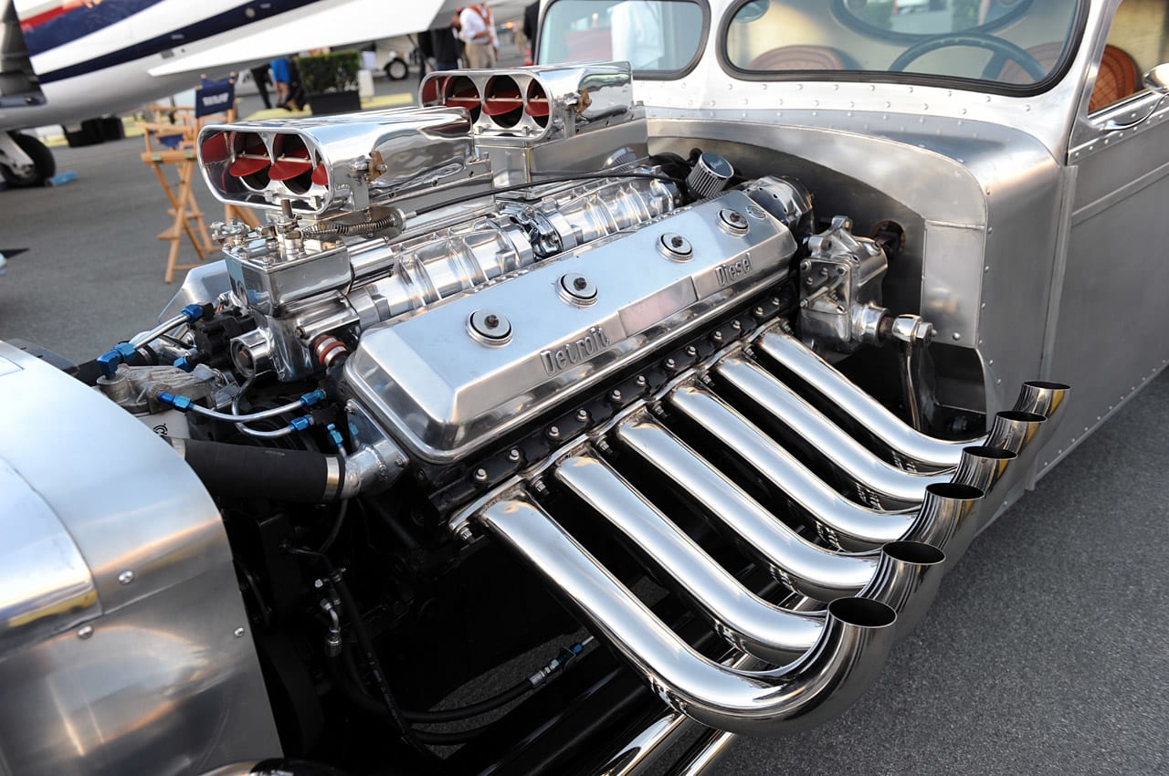 Monterey 2009: Blastolene's twin-supercharged V12 Peterbilt hot rod