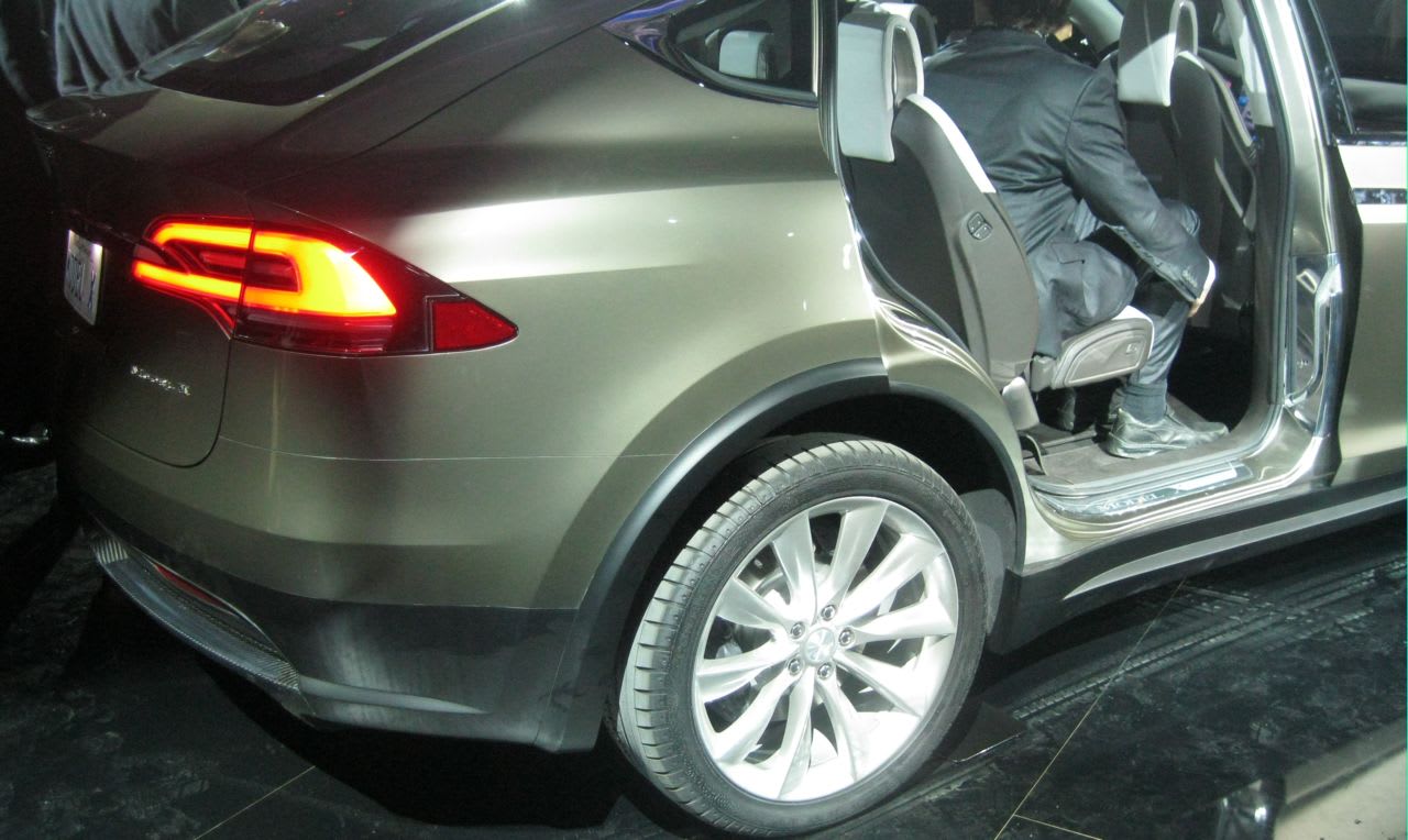 More on Tesla Model X crossover EV unveiled, set for late '13 launch