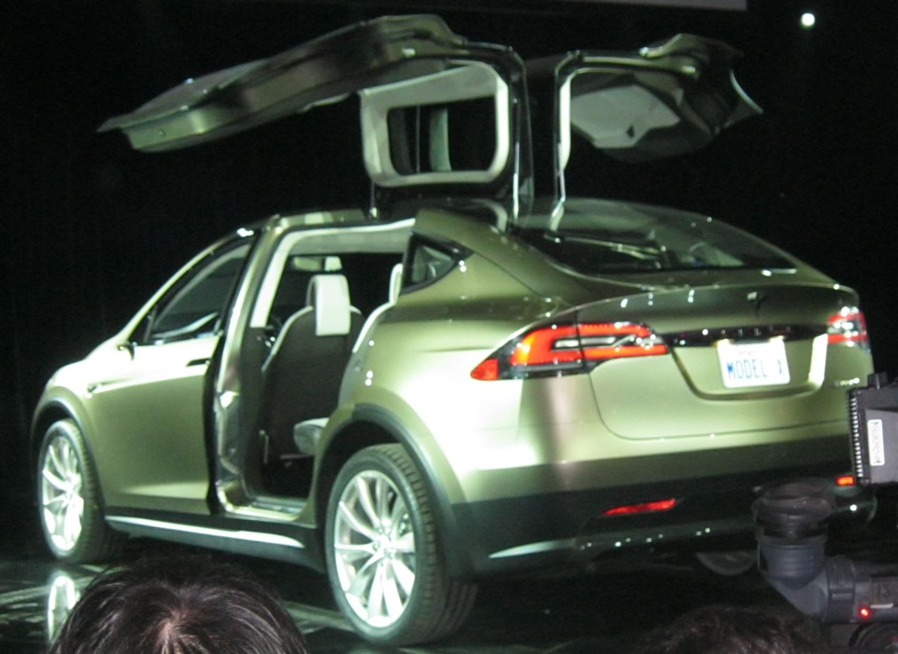 More on Tesla Model X crossover EV unveiled, set for late '13 launch