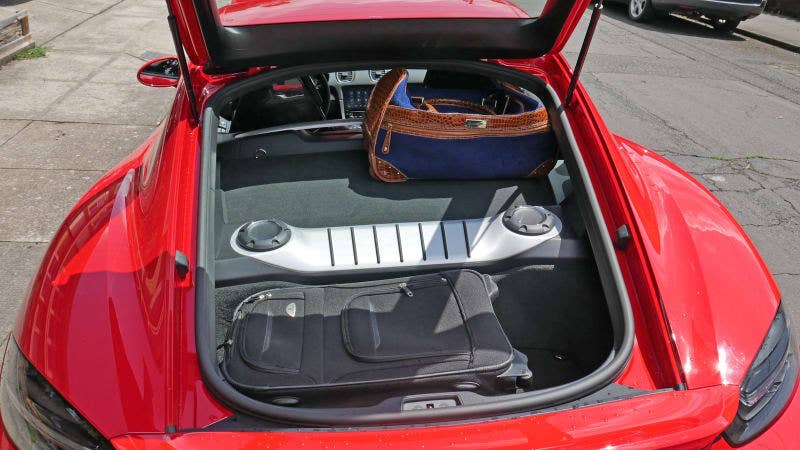Porsche 718 Cayman Luggage Test | How big is the trunk? And frunk ...