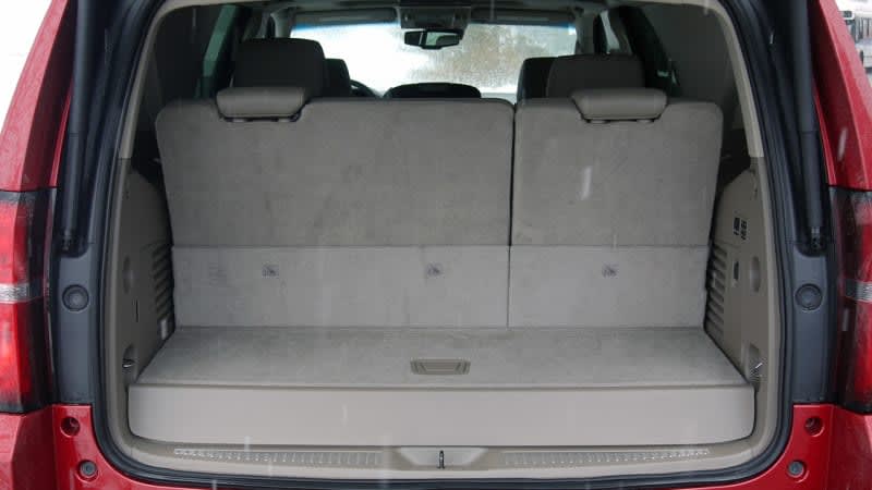 Chevy Tahoe Luggage Test | How much fits behind the third row? - Autoblog
