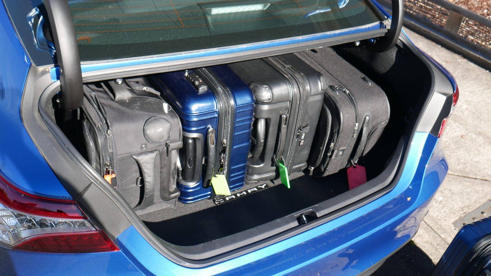 Toyota Camry Luggage Test | How big is the trunk? - Autoblog