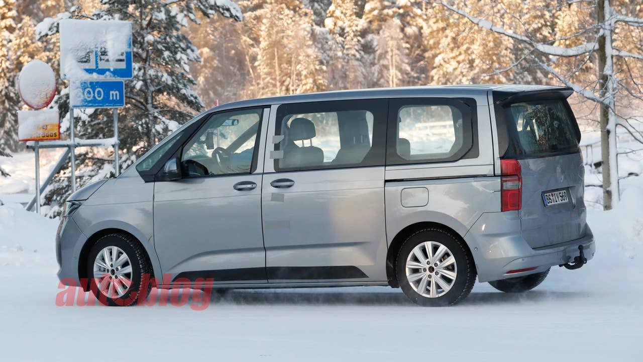 VW T7 prototype shows Multivan's lines in new spy photos - Autoblog