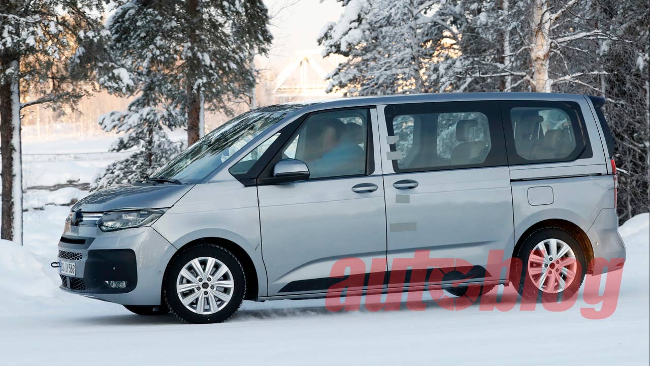 VW T7 prototype shows Multivan's lines in new spy photos - Autoblog