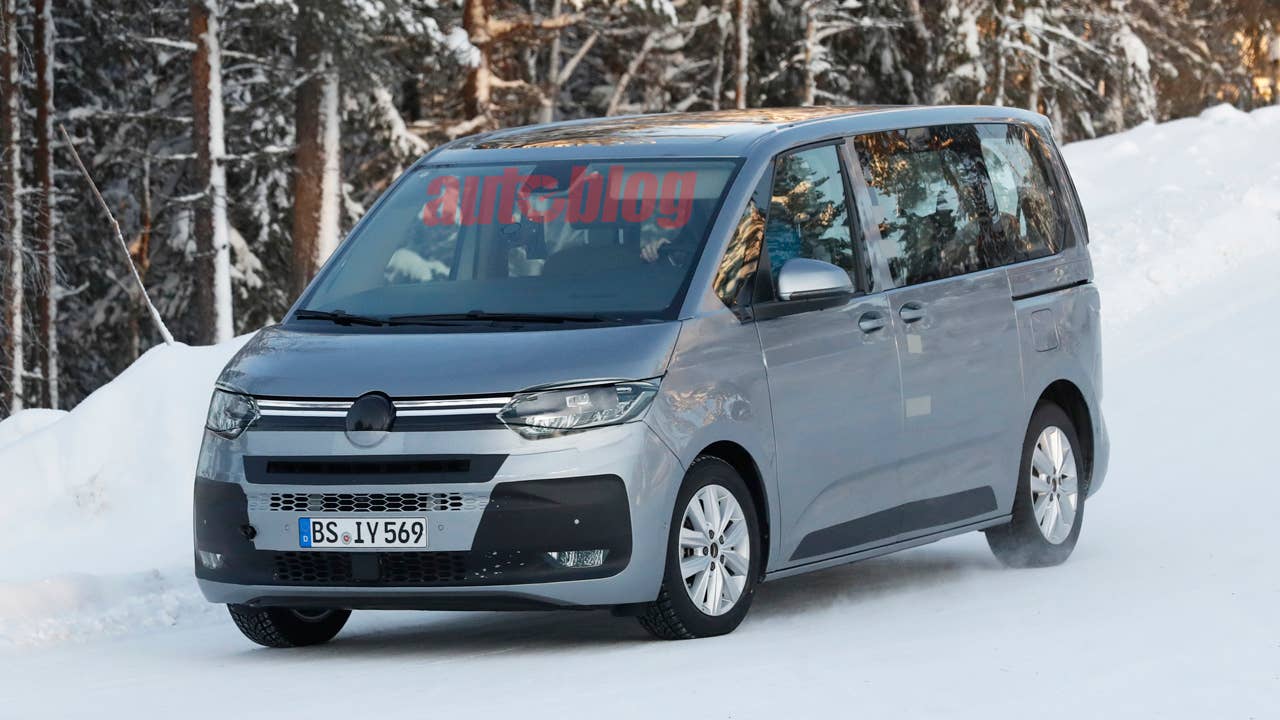 VW T7 prototype shows Multivan's lines in new spy photos - Autoblog