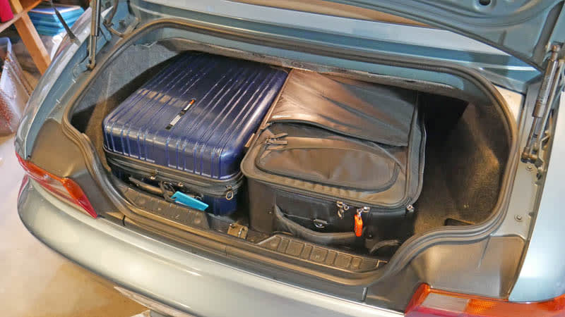 Mazda MX-5 Miata RF Luggage Test | How big is the trunk? - Autoblog